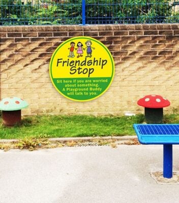 Friendship Stop - A Playground Buddy will Talk to You - Signs2Schools