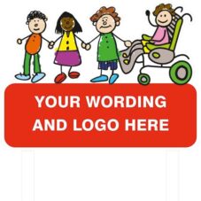 Custom Post Mounted Child Friendly Signs - Signs2Schools