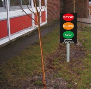 Traffic Light 'Stop Slow Go' Sign - Signs2Schools
