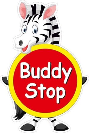 Custom Zebra Buddy Stop Sign - Signs2Schools